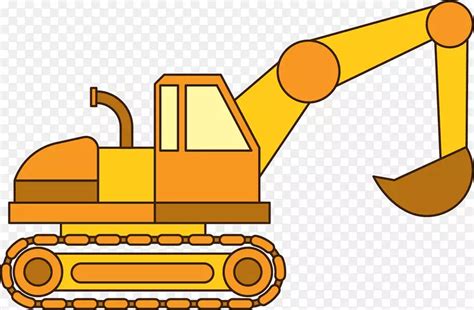 黄色转轴矢量挖掘机png图片素材下载 图片编号7540571 Png素材网