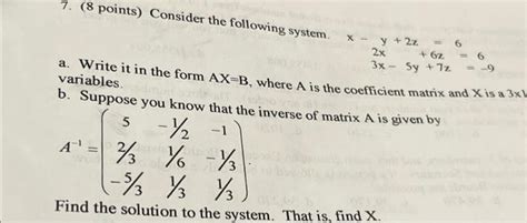 solved 7 8 points consider the following system x y