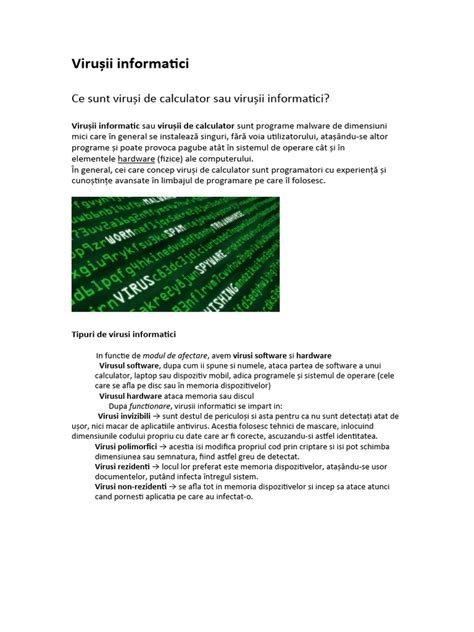 Virușii Informatici Pdf