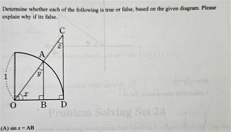 Determine Whether Each Of The Following Is True Or Chegg