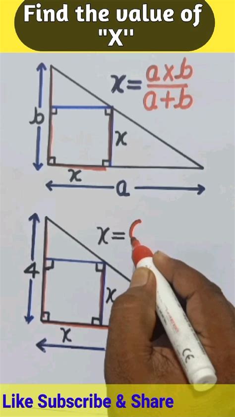 geometry tricks find the value x math lessons math resources math