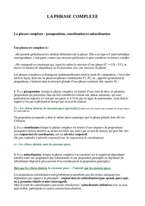 La Phrase Complexepdf