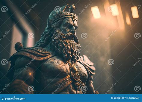 Statua Dellimperatore Romano Cultura Romana Illustrazione Di Stock