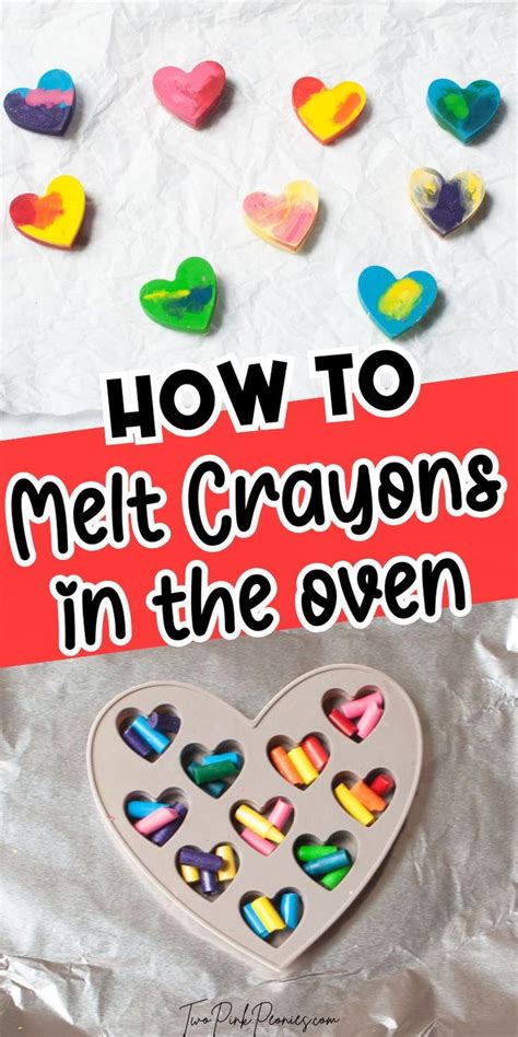 How To Melt Crayons In The Oven Crayon Molds In Oven Melted Crayons