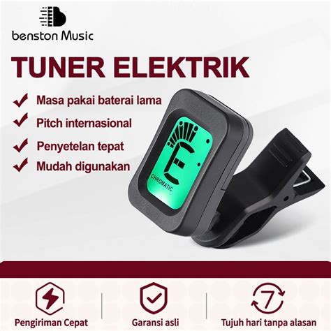 Jual Benston Music Tuner Gitar Tuner Alat Musik Profesional Tuner