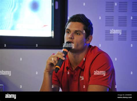 French Swimmer Florent Manaudou During The Get Speedo Fit Campaign