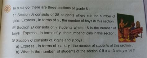 solved 2 in a school there are three sections of grade 6 1° section a