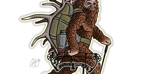 Bow Squatch Decal Casey Underwood Artwork And Design