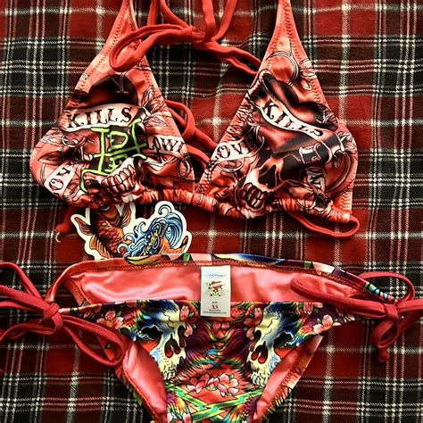 Ed Hardy Bikini Sets Brand New Depop