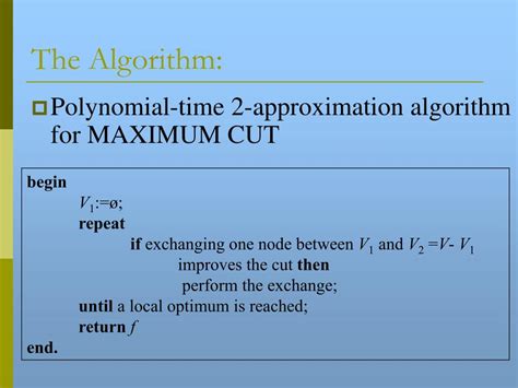 PPT Approximation Algorithms PowerPoint Presentation Free Download ID 5558203