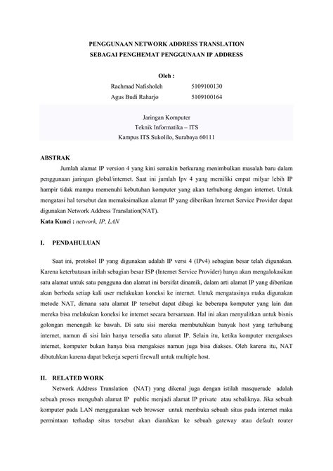 Penggunaan Network Address Translation Pdf