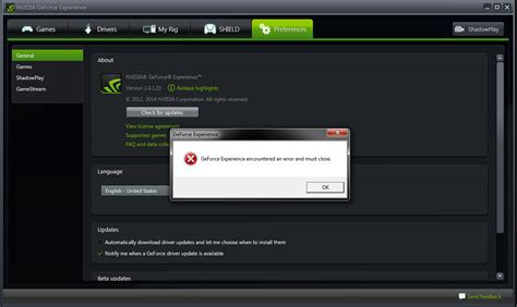Nvidia Driver Error
