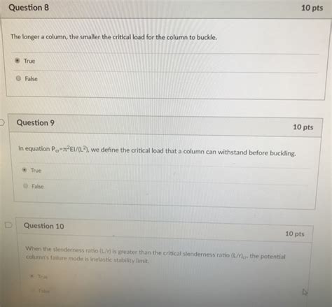 Solved D Question 1 10 Pts Please Match The Types Of Chegg Com