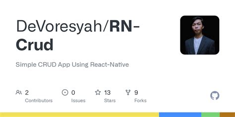 GitHub DeVoresyah RN Crud Simple CRUD App Using React Native