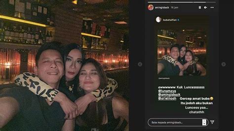 Viral Aming Unggah Potret Peluk Ariel Noah Dan Luna Maya Captionnya