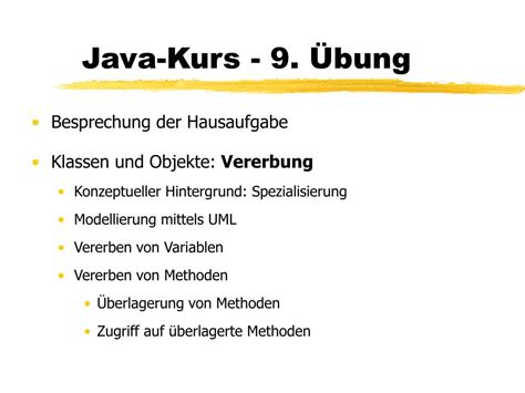 Ppt Java Kurs 9 Übung Powerpoint Presentation Free Download Id