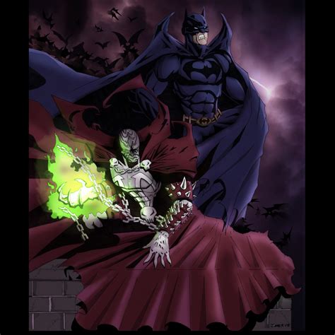 Batman And Spawn By Jokervzart On Deviantart