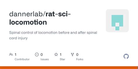 github dannerlab rat sci locomotion spinal control of locomotion