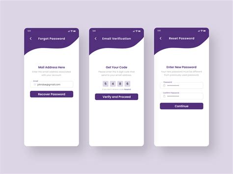 Forget Password Mobile App Uiux Design Mobile App Ui Login Design Mobile App Design