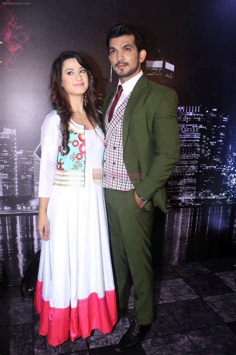 Arjun Bijlani Alisha Panwar At The Launch Of Colors New Tv Show Ishq