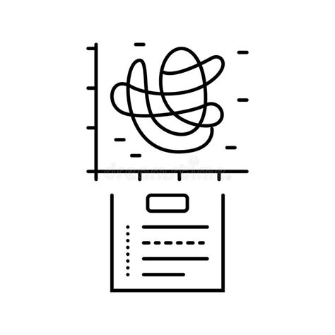 Chaos Theory Math Science Education Line Icon Vector Illustration Stock Illustration