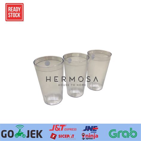 Jual A W Gelas Plastik Anti Pecah Gelas AW Restaurant Catering 500ML