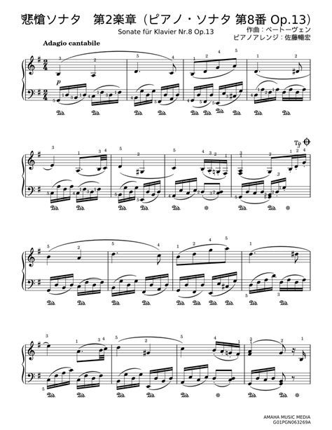 Grande Sonate Pathétique Ludwig Van Beethoven Sheet Music For Piano