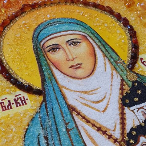 Ікона Свята Єлизавета з бурштину купити в Україні за привабливою ціною Ukraine Amber