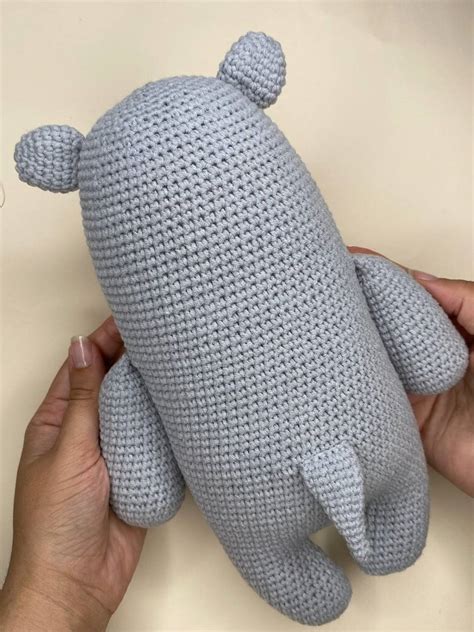 Hippo Crochet Pattern Hippo Amigurumi Pattern Crochet Etsy