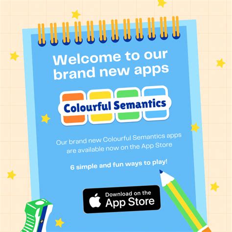 📢 New App Release Colourful Semantics Apps
