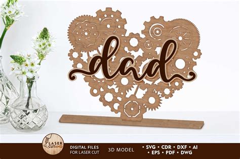Dad Decorative Multilayer Template · Creative Fabrica