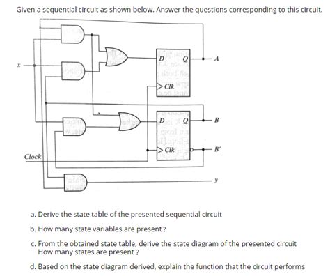 Solved Given A Sequential Circuit As Shown Below Answer The Chegg