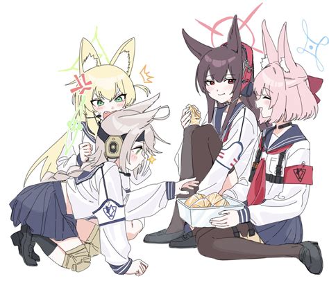 Niko Otogi Kurumi And Yukino Blue Archive Drawn By Tamayume Danbooru