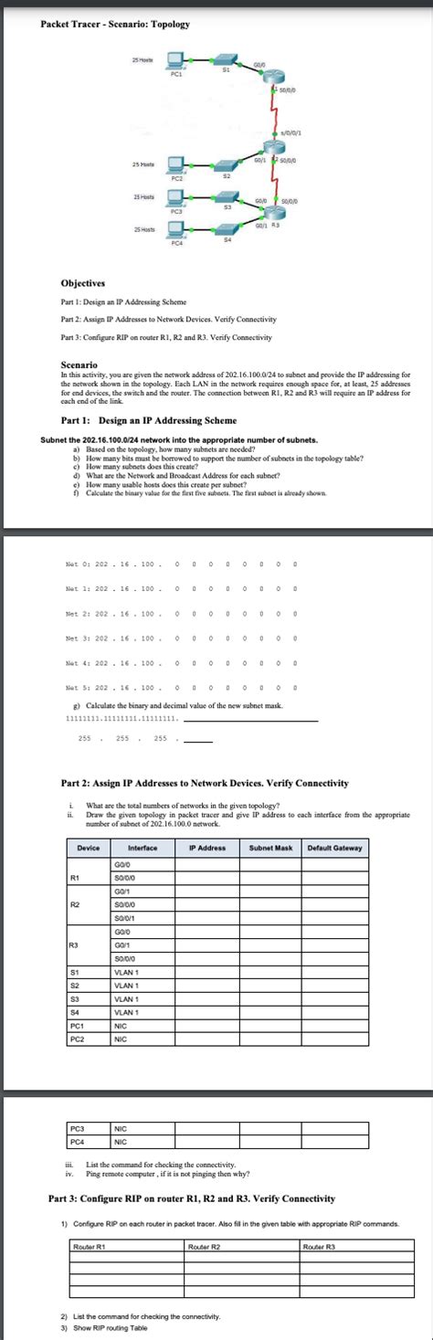 Solved Packet Tracer Scenario Topology Hosts GOJO S PC Chegg