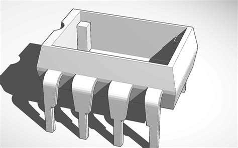 3d Design 8pin Breadboard And Parts Holder Tinkercad