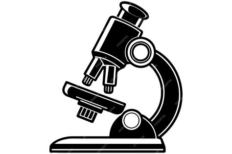 Premium Vector Lab Flask Or Test Tube With Microscope Silhouette