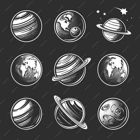 планеты Солнечной системы Премиум Ai сгенерированный вектор