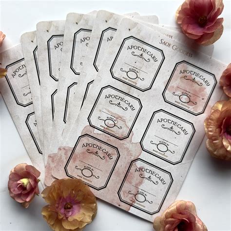 apothecary blending jar labels for organizing your herbs sage goddess