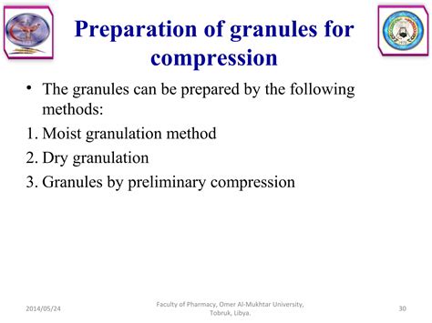 Solid Dosage Forms Tablets PPT