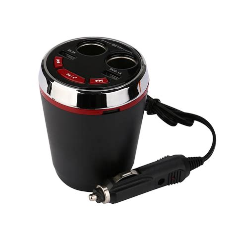 Car Usb Charger Socket Outlet With Dual Usb Auto Led Plastic Abs Mini
