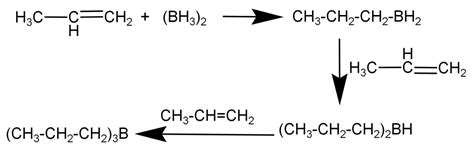 In The Hydroboration Oxidation Reaction Of Propene With Diborane {h 2}{o 2} And Naoh The