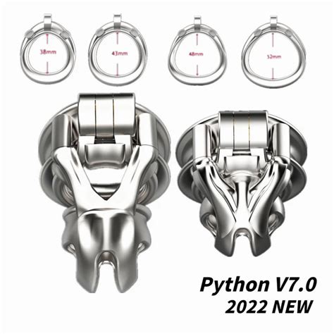 2023 316 Stainless Steel Python V7 0 Chastity Device Sissy Cock Cage