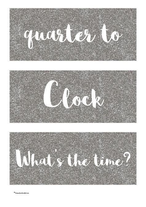 Clock Labels 5 Minute Intervals Printable Teaching Resources Print Play Learn