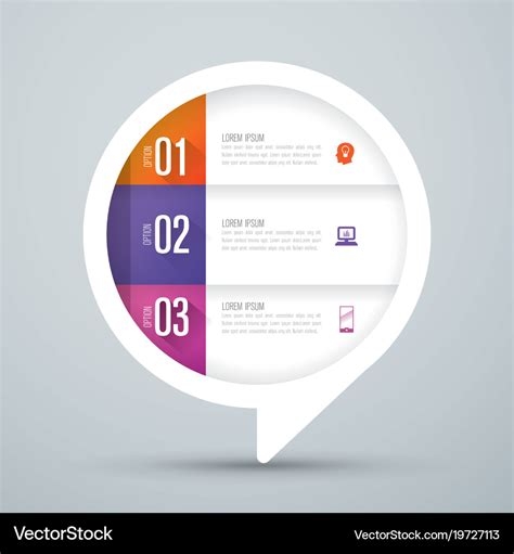 Infographics Design With 3 Options Royalty Free Vector Image
