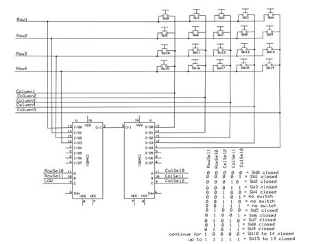 [solved] matrix keypad emulation with cd4051be general guidance