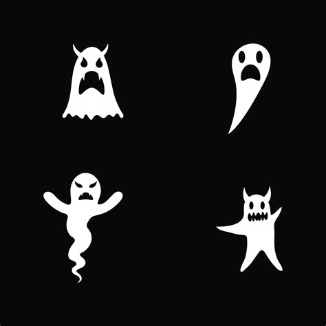 Ghost Icons Vector Illustration 20871444 Vector Art At Vecteezy