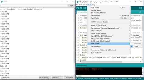 Attiny8485 In Circuit Debugging Using Serial Output 8 Steps