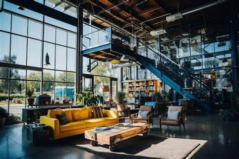 Premium Photo Vibrant And Inspiring Work Environment Creative
