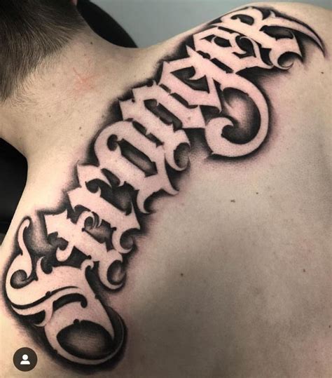 Chicano Tattoo Lettering Design