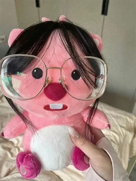 Pink Plushie With Glasses Google Search In Cute Funny Pics